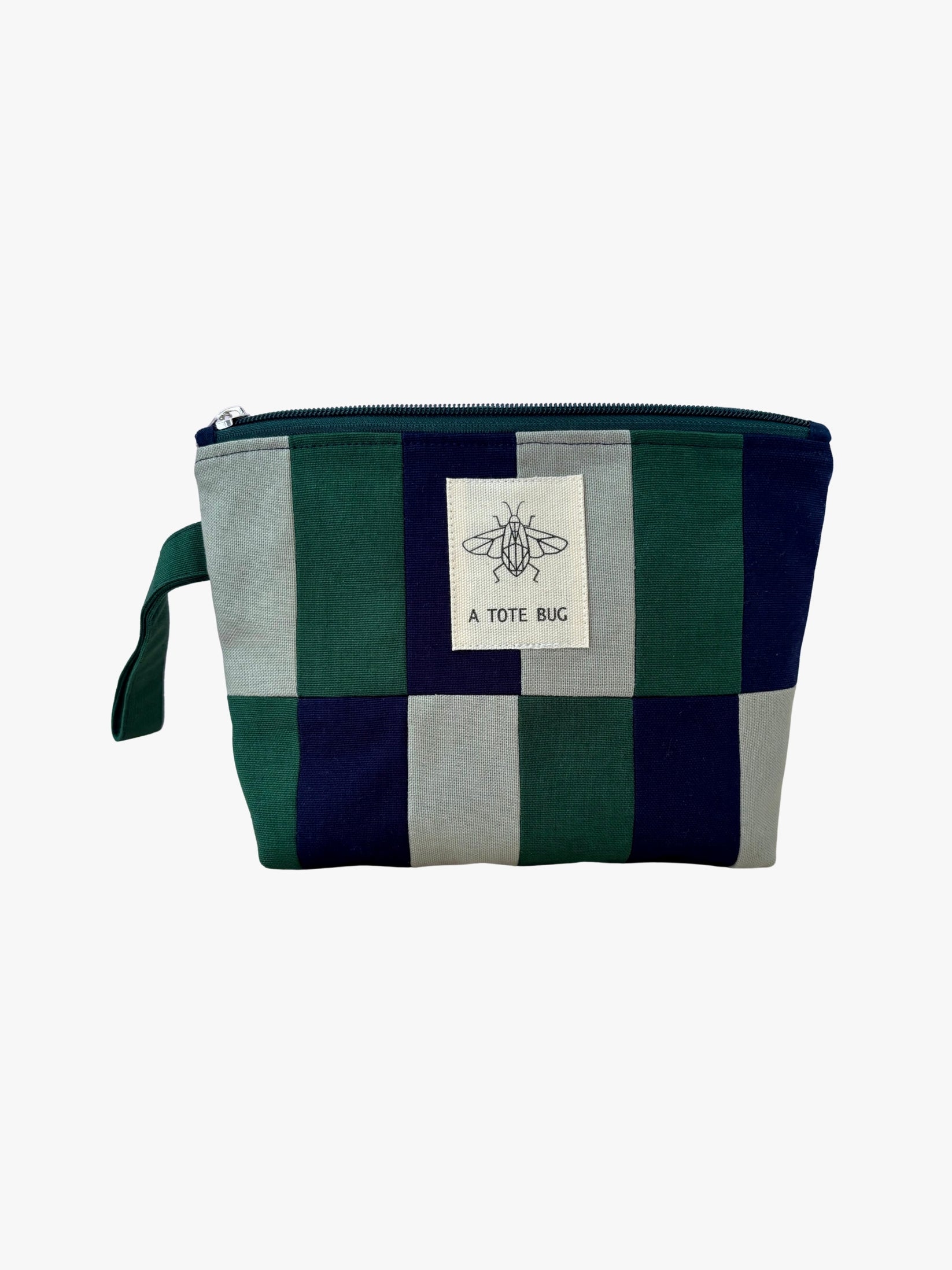 Soft Zip Pouch - Green Tint & Midnight – A Τote Βug